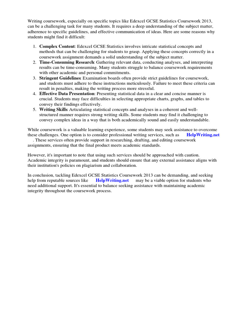 Edexcel Gcse Statistics Coursework 2013 | PDF | Http Cookie | Sampling (Statistics)