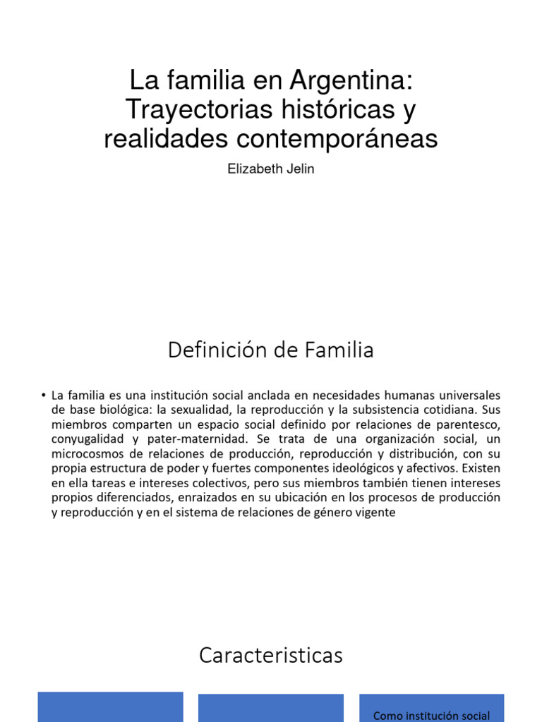 Historia y realidades de la familia en Argentina | PDF | Familia ...