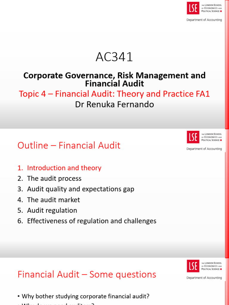 AC341 FA1 - 2022-23 Student Handout | PDF | Financial Audit | Audit