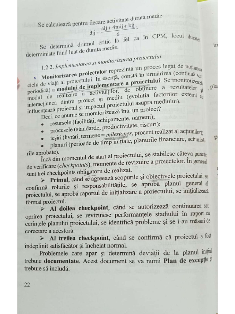 Implementarea Unui Proiect | PDF