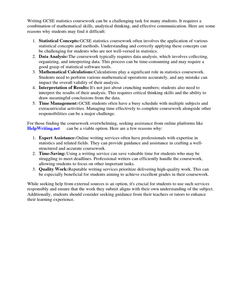 How To Write Gcse Statistics Coursework Pdf Statistics Spearmans Rank Correlation Coefficient