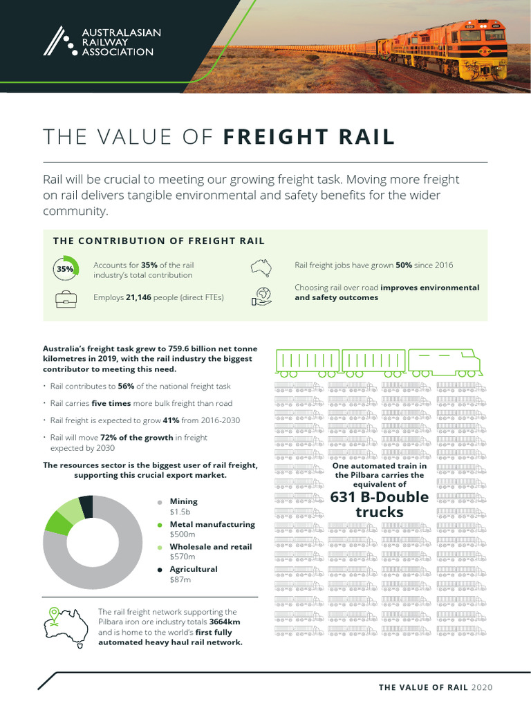 Value of Freight Rail Ara | PDF | Rail Freight Transport | Rail Transport