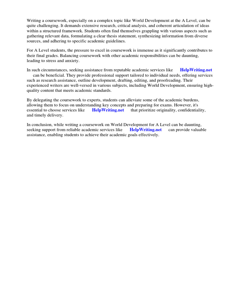World Development Coursework A Level | PDF | Poverty | Poverty & Homelessness