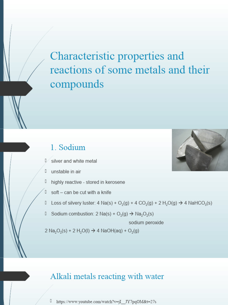 Metals | PDF | Sodium Hydroxide | Sodium Carbonate