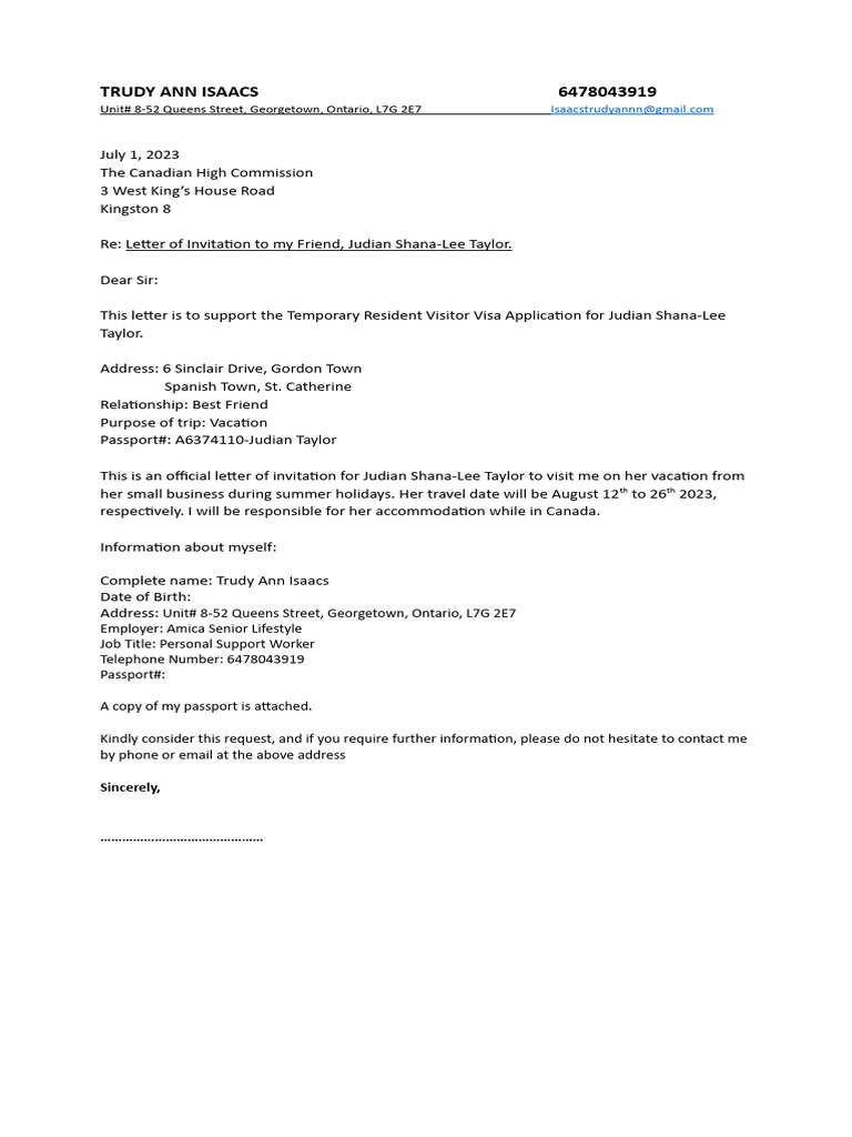 Invitation Letter | PDF