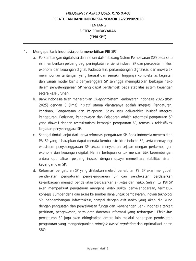 Faq Pbi 222320 | PDF