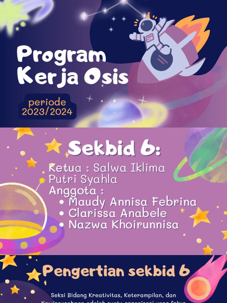 Program Kerja Sekbid 6 - 20240107 - 094659 - 0000 | PDF | Seni