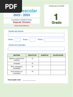 Examen Trimestral 1 Grado 2025 2026 Pdf El Patito Feo