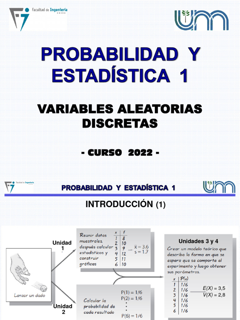 Clase 4 Variables Aleatorias Discretas | PDF | Métodos y materiales de enseñanza