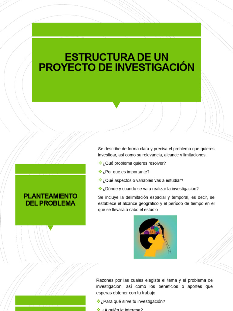 Estructura de Un Proyecto de Investigación | Descargar gratis PDF ...