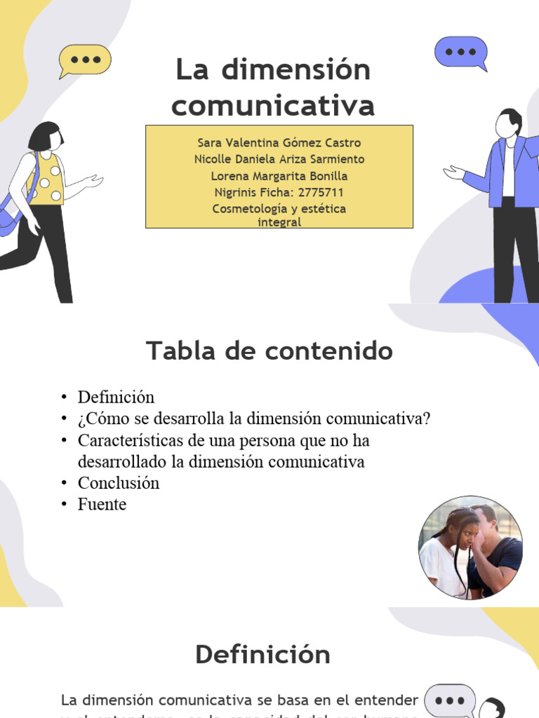 Dimension Comunicativa | PDF | Comunicación | Lingüística