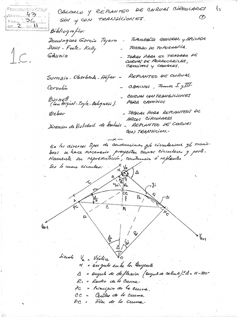 2-Cálculo de Curvas Horizontales | PDF