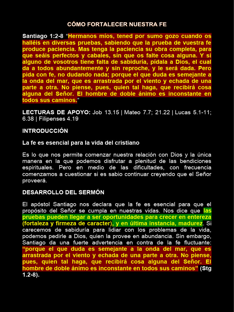 Cómo Fortalecer Nuestra Fe | PDF | Cristo (título) | Dios