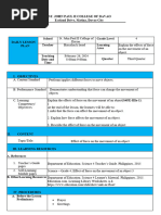 Science 8: Forces and Motion Lesson | PDF | Force | Lesson Plan
