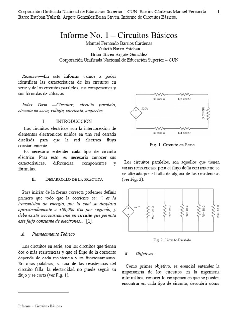IEEE Circuitos Básicos | PDF | Corriente eléctrica | Resistencia Eléctrica y Conductancia