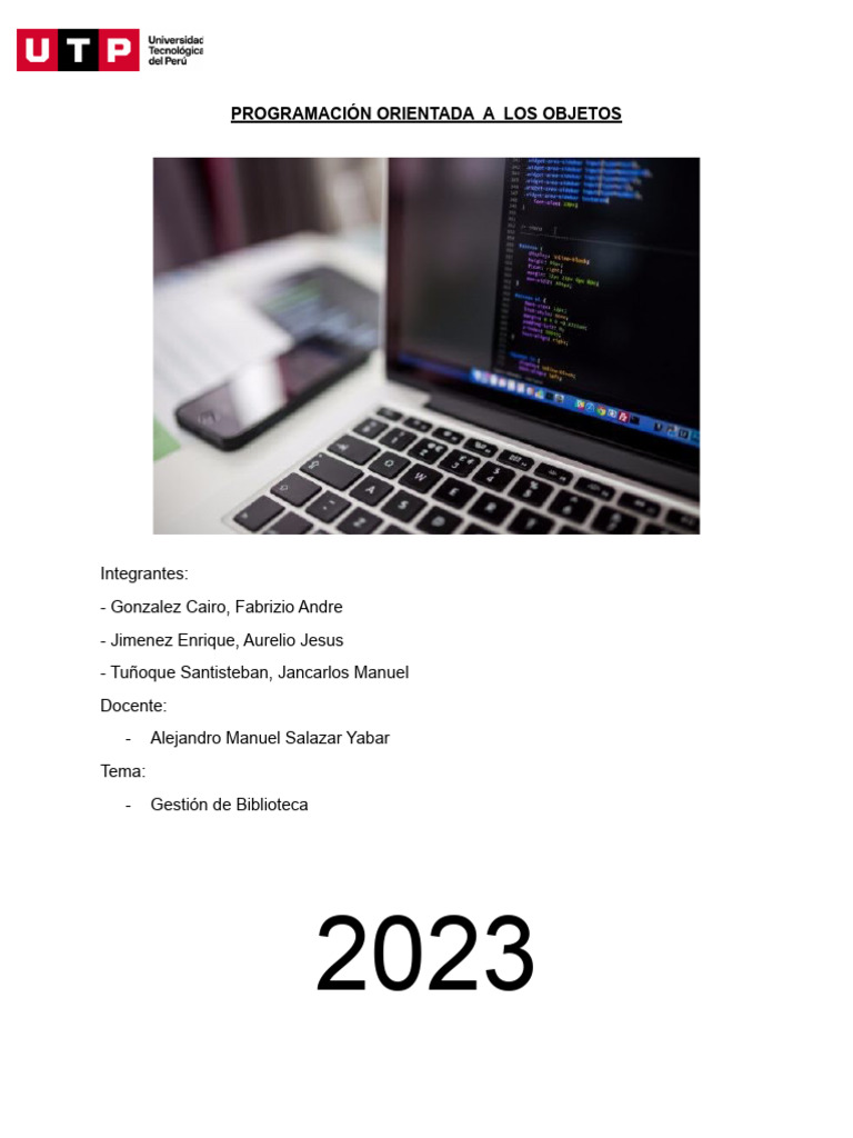 Sistema POO para Gestión de Bibliotecas | PDF | Biblioteca (informática) | Objeto (informática)