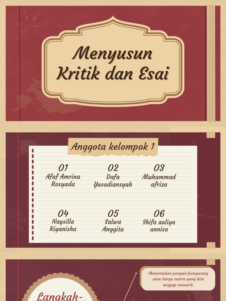 Menyusun Kritik Dan Esai | PDF