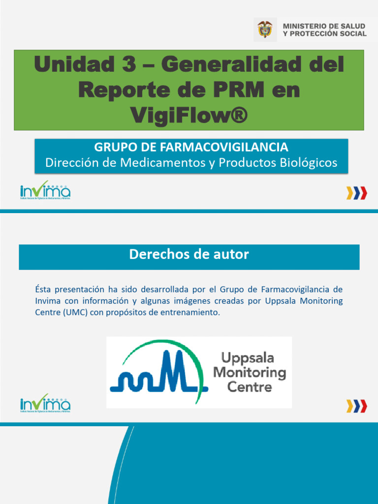 Material Unidad 3 - Generalidades Del Reporte de PRM | PDF | Medicamentos con receta | Usuario ...