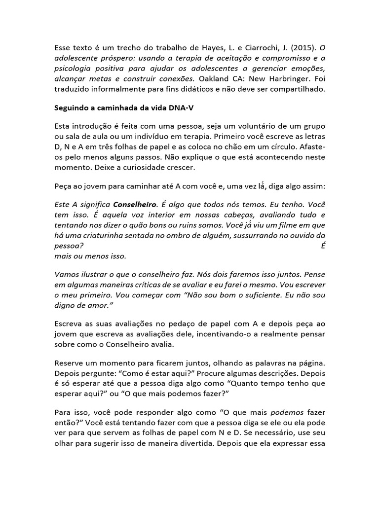 Seguindo A Caminhada Da Vida DNA-V | PDF | Tempo