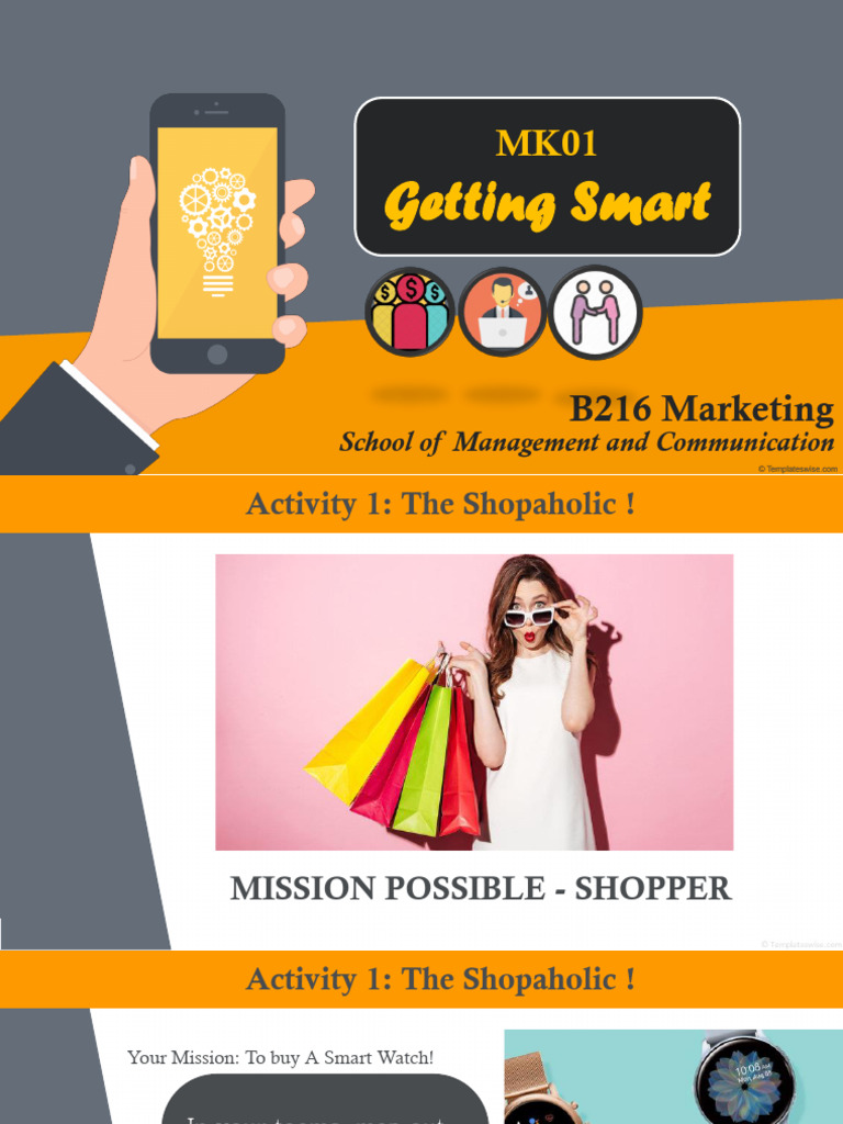 Getting Smart: B216 Marketing | PDF | Marketing | Consumer Behaviour