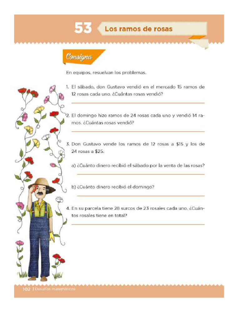 Act. 5 Pag. 102 Libro Mate | PDF
