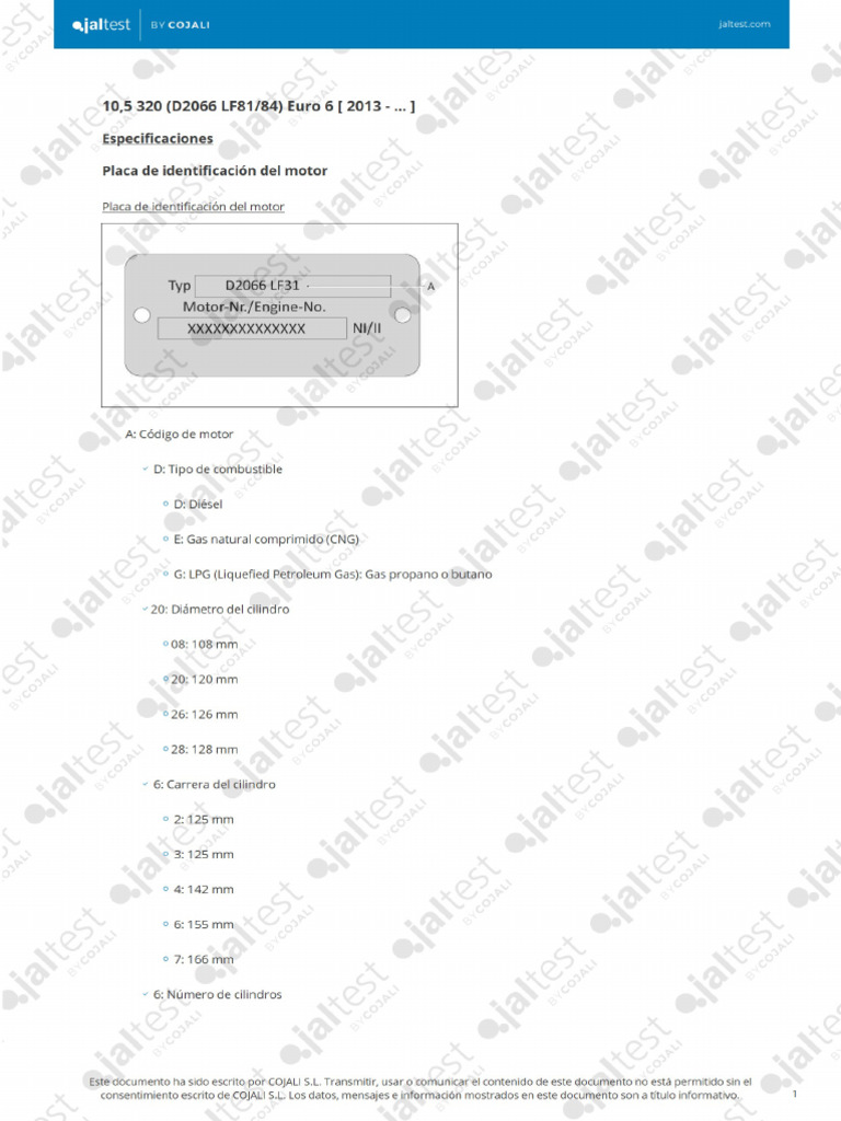 Man 320 - Especificaciones Tecnicas - Torques Varios | PDF