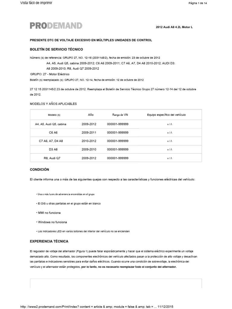 DTC U140A00 en Audi y Volkswagen | PDF | Software | Hardware de la ...