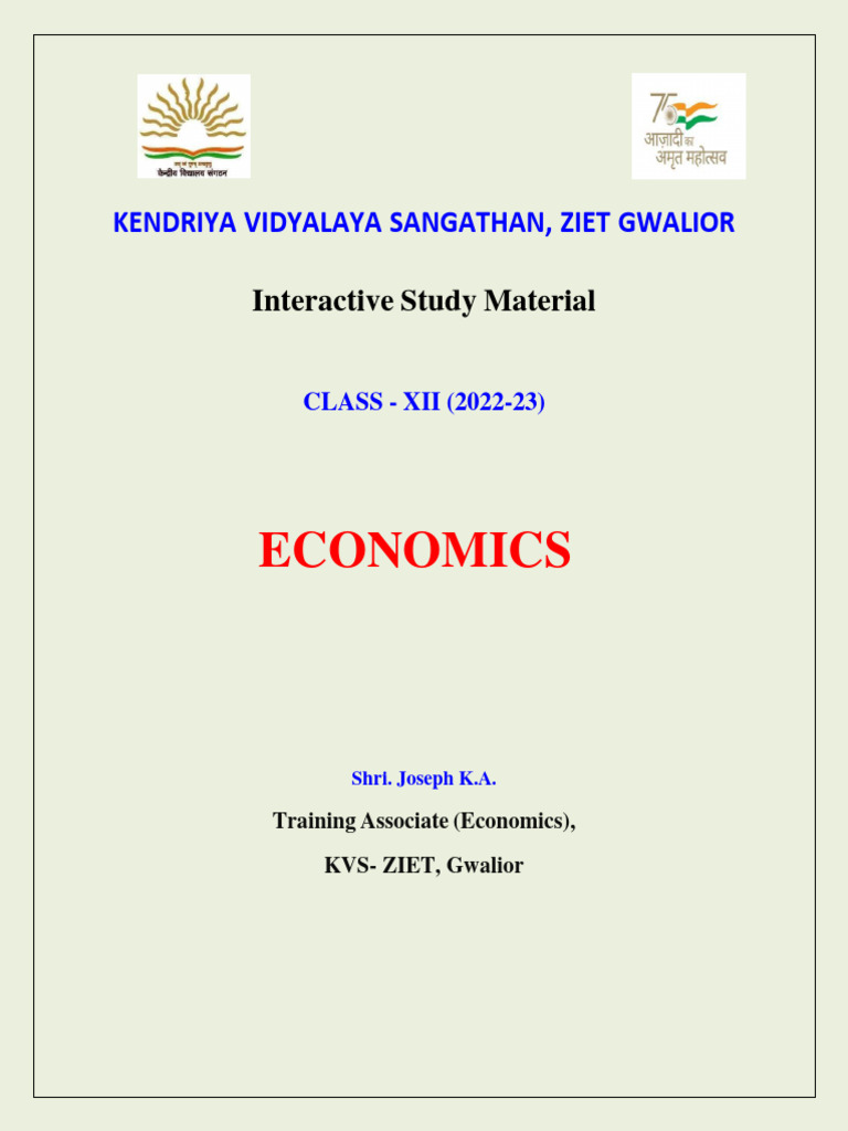 Class 12 Economics Interactive Material | PDF | Balance Of Payments ...