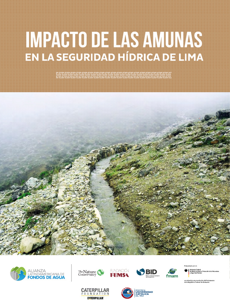Amunas y Seguridad Hidrica en Lima - TNC 2020 | PDF | Agua subterránea ...
