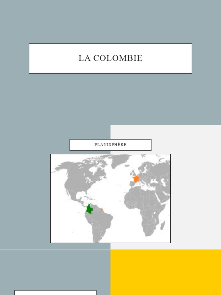La Colombie | PDF | Colombie | Andes