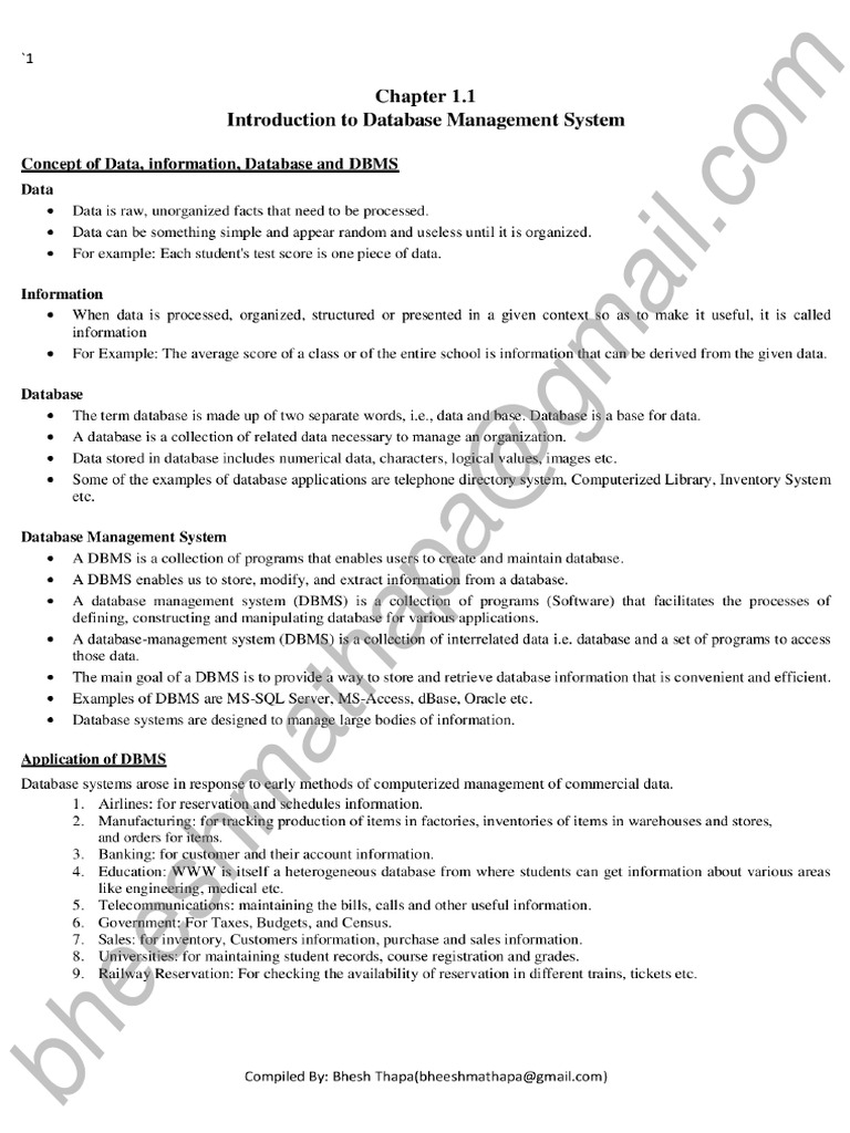 DBMS | PDF | Data Warehouse | Databases