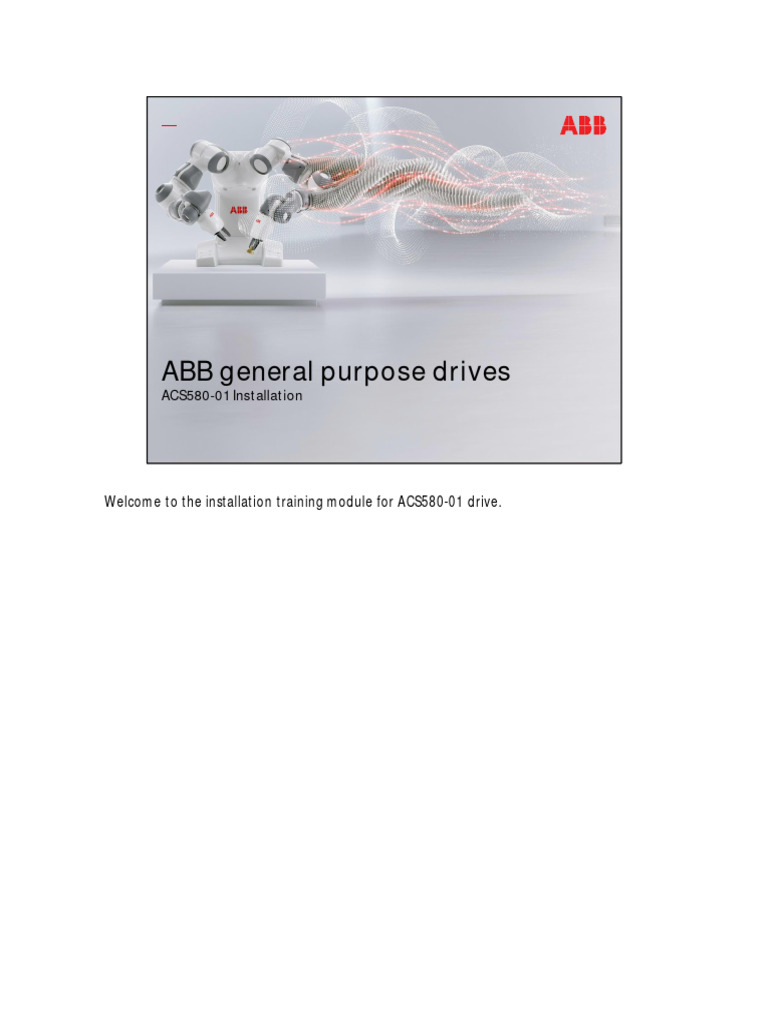 ACS580-01ACH580-01ACQ580-01 Installation - G3901e | PDF | Electric ...