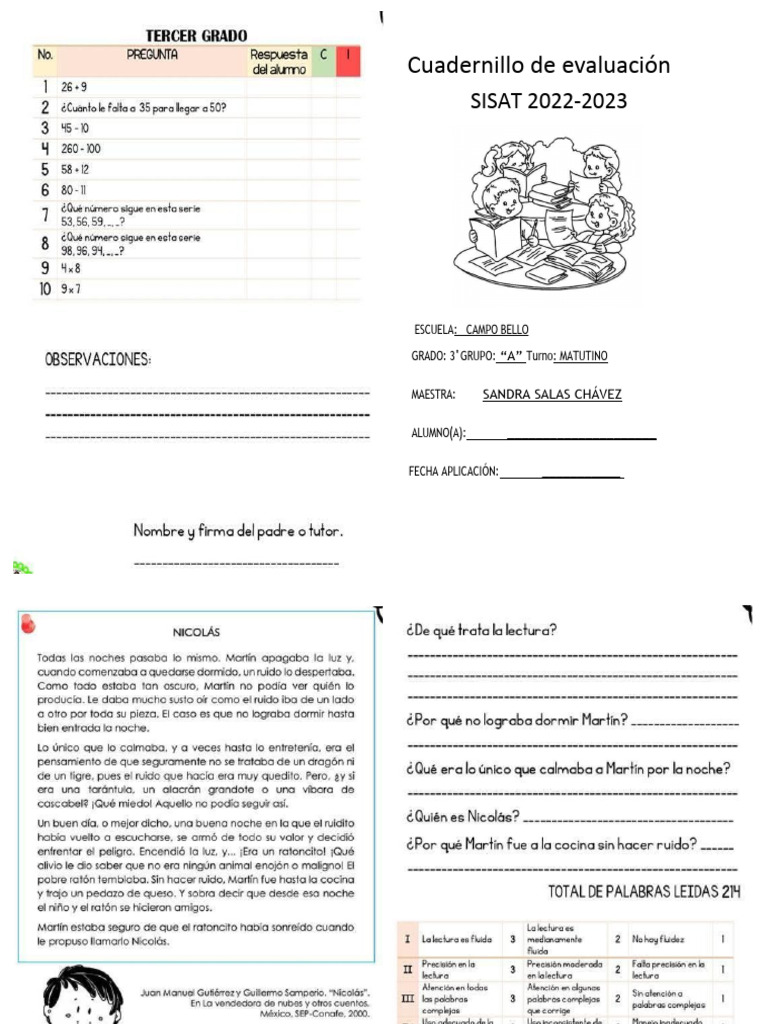 SiSaT Tercer Grado | PDF