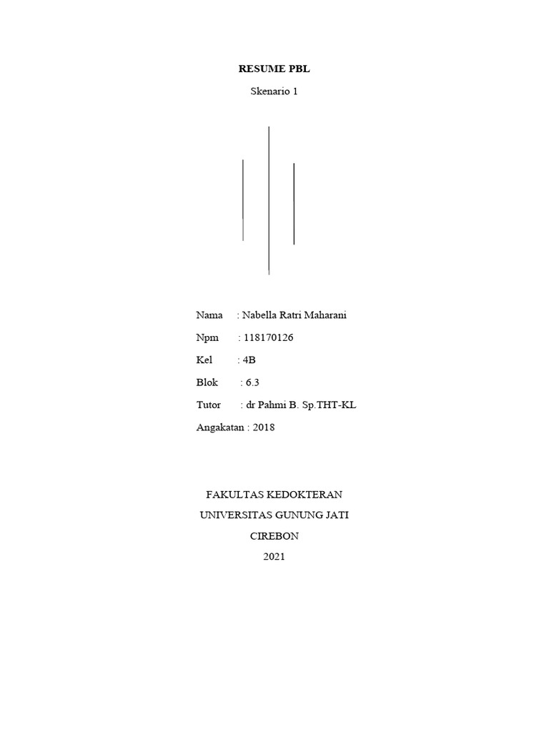 Kelompok 4b - Nabella Ratri Maharani - PBL Skenario 1 | PDF