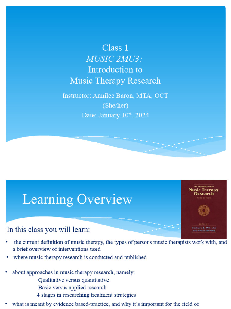 2024 2MU3 Powerpoint Class 1 | PDF | Evidence Based Practice | Evidence ...