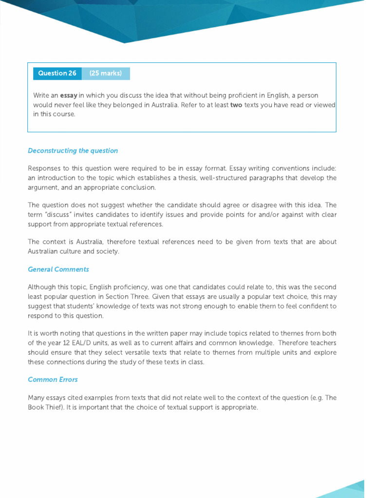 2019 Good Answer Guide Student Essay Sample | PDF