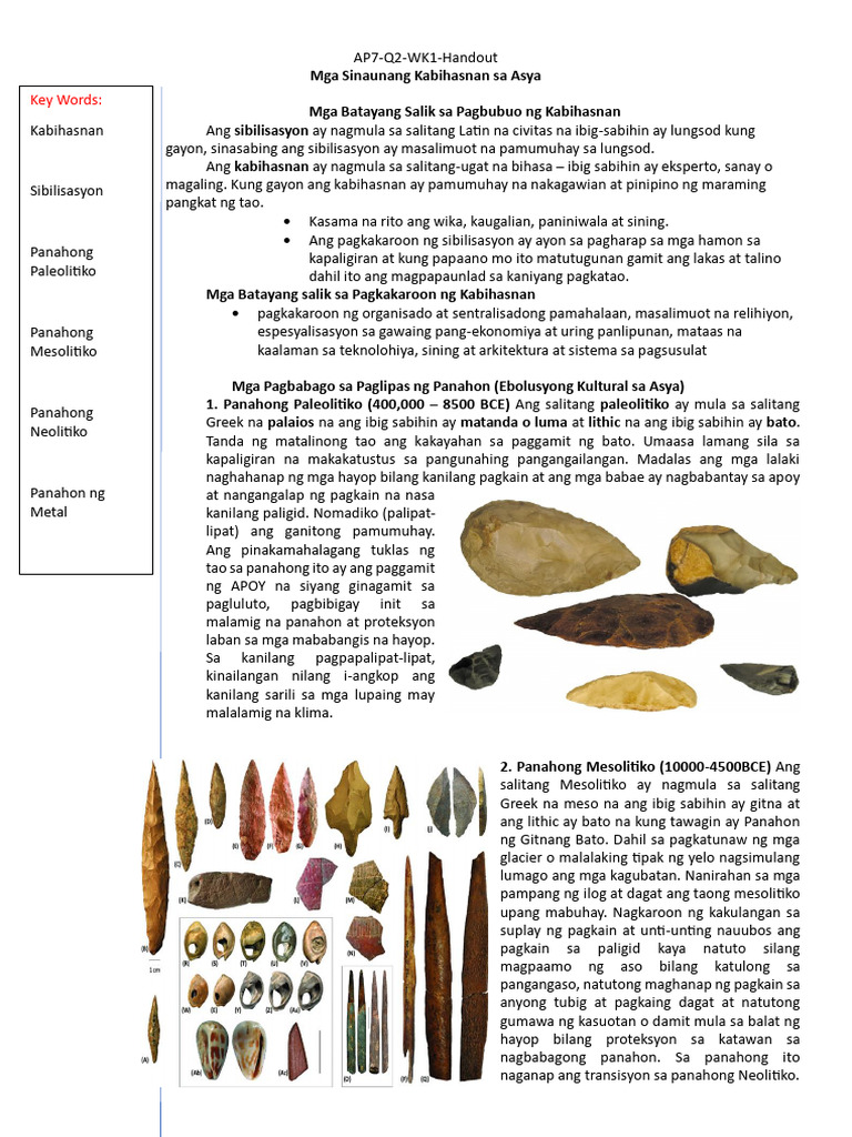 Ap7 q2 wk1 Handout 2023 2024 | PDF