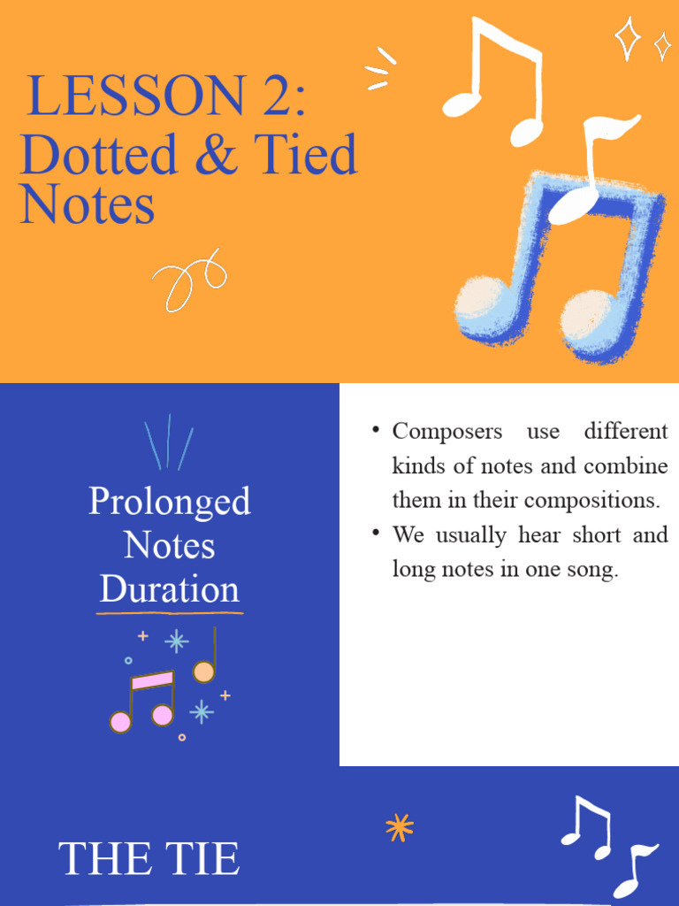 Lesson 2 Dotted & Tied Notes | PDF