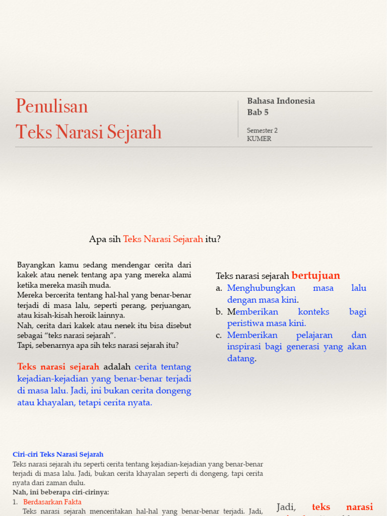 9 Teks Narasi Sejarah | PDF