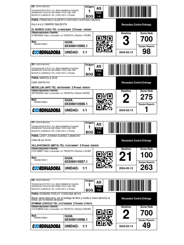 Rotulos 13 Febrero | PDF