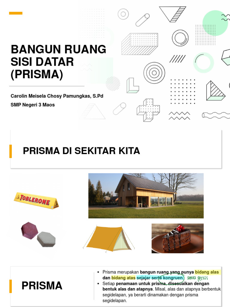 Panduan Lengkap Prisma: Definisi, Unsur, dan Contoh Soal | PDF