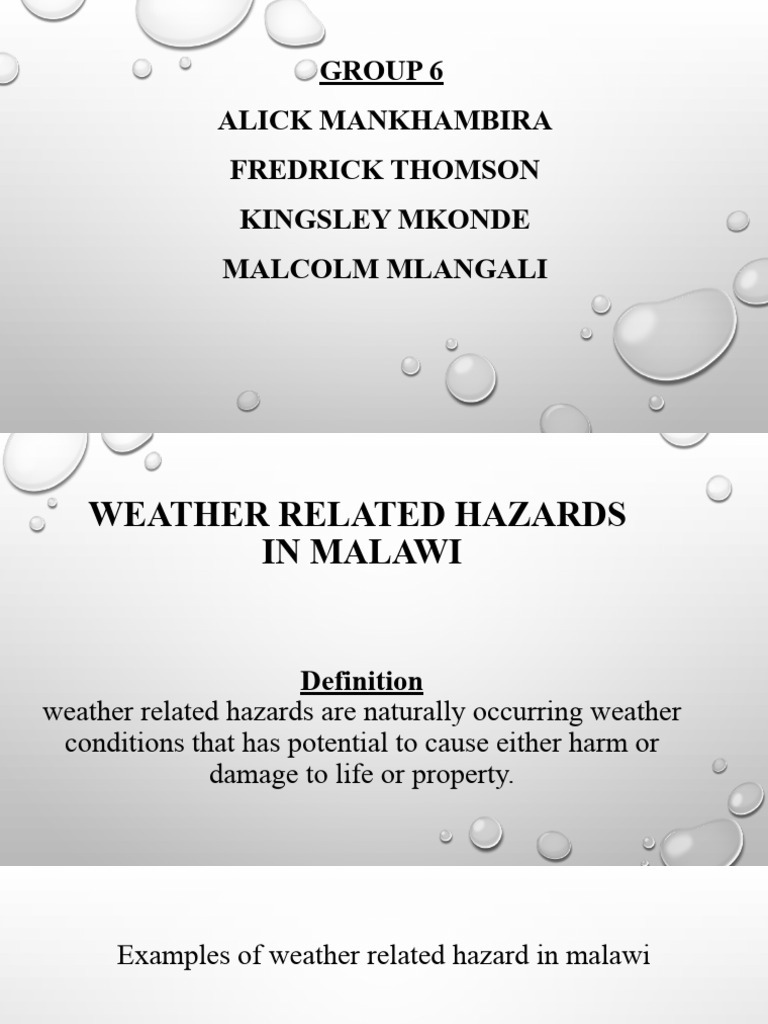 Weather Related Hazards | PDF