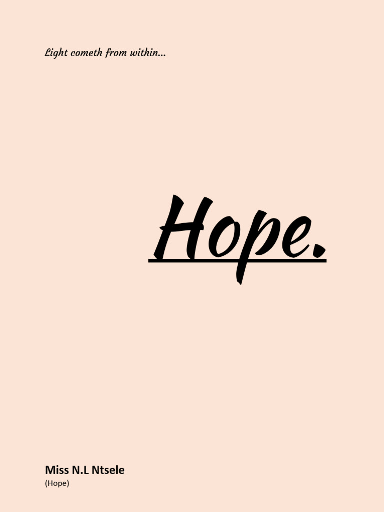 Hope | PDF | Wellness