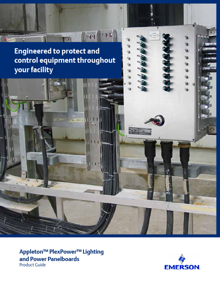 Appleton Plexpower Lighting Power Panelboards | PDF | Fuse (Electrical) | Electrical Engineering