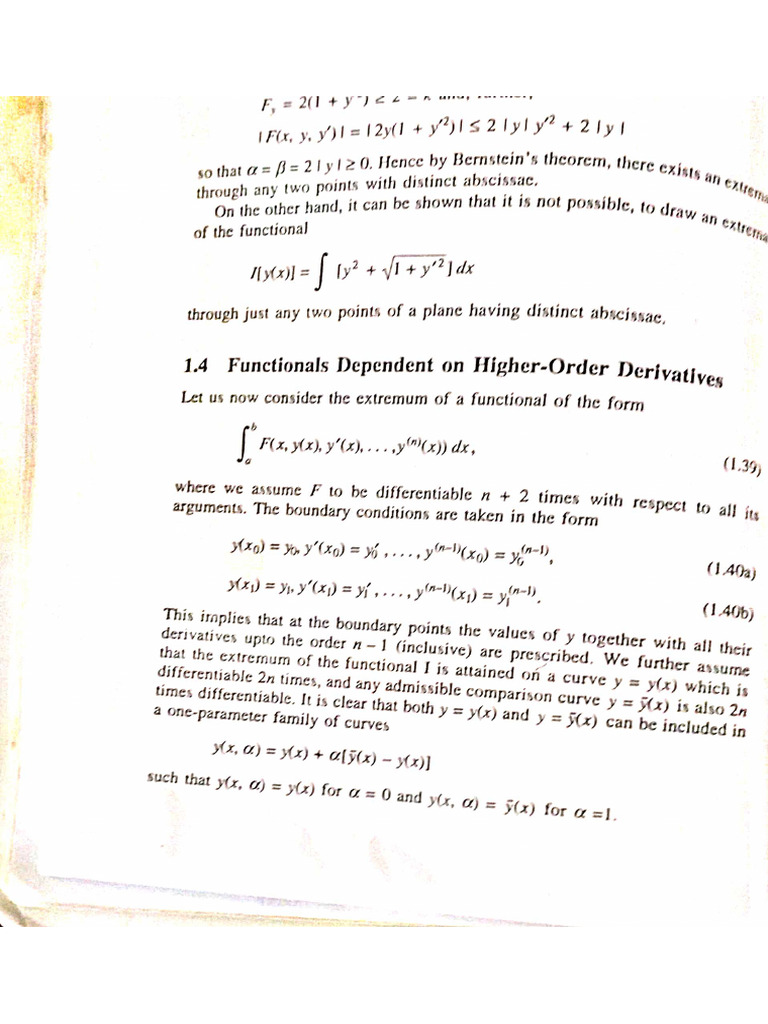 Calculus of Variations Notes | PDF