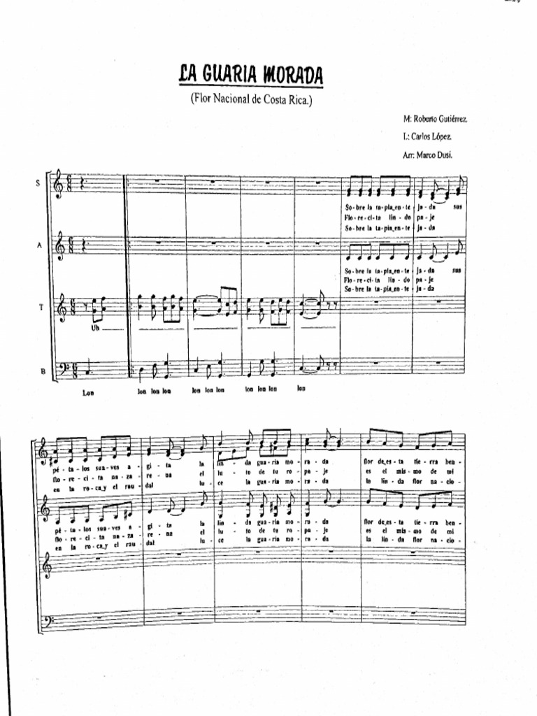 Costa Rica. La Guaria Morada | PDF