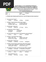 Soal Bahasa Inggris Kelas 6 SD Semester 1 Bab 1 | PDF