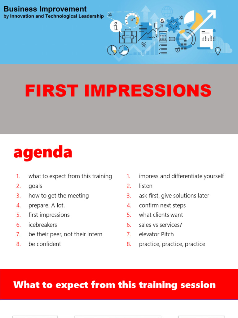 Mastering First Impressions in Meetings | PDF