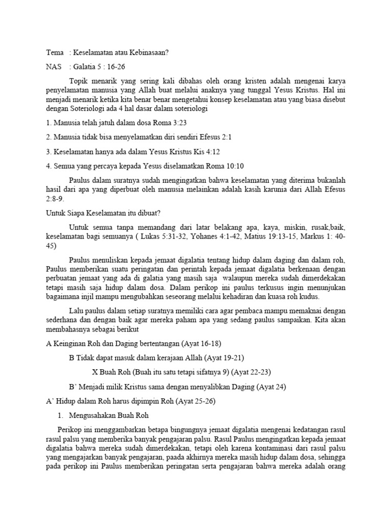 Kotbah Sangat Mantul | PDF