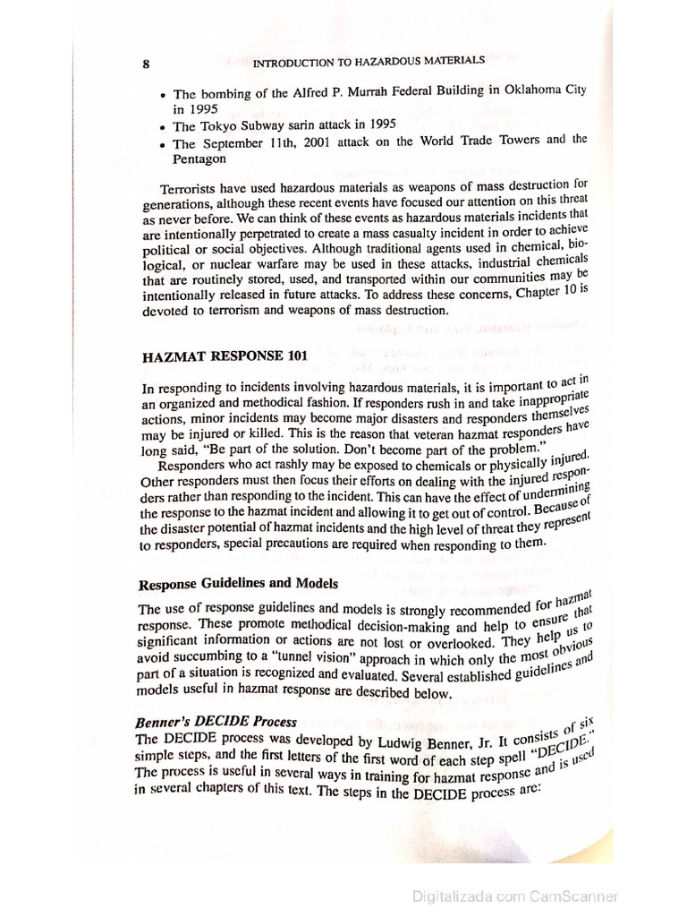 Emergency Responder Training Manual For | PDF